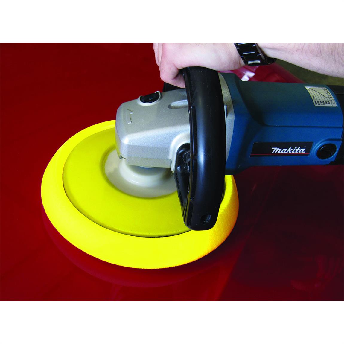 Wizards Products 11204 Foam Cut Yellow Buffing Pad, 8 Inch