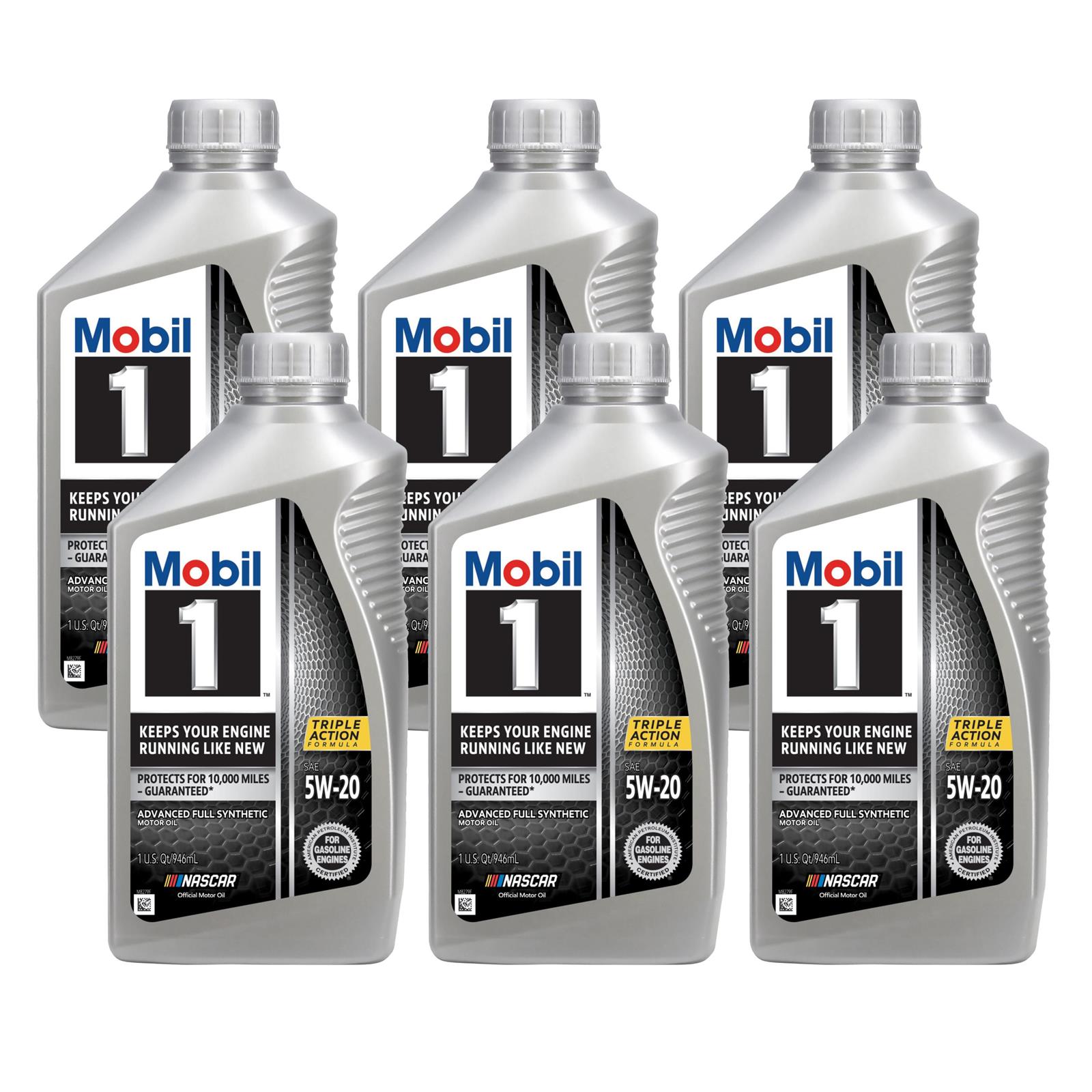 Mobil 1 103008 Advanced Full Synthetic Motor Oil, 5W-20, 6 Quarts