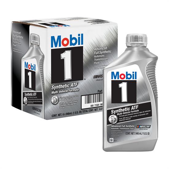 Mobil 1 Synthetic Automatic Transmission Fluid, 1 Qt, Case of 6