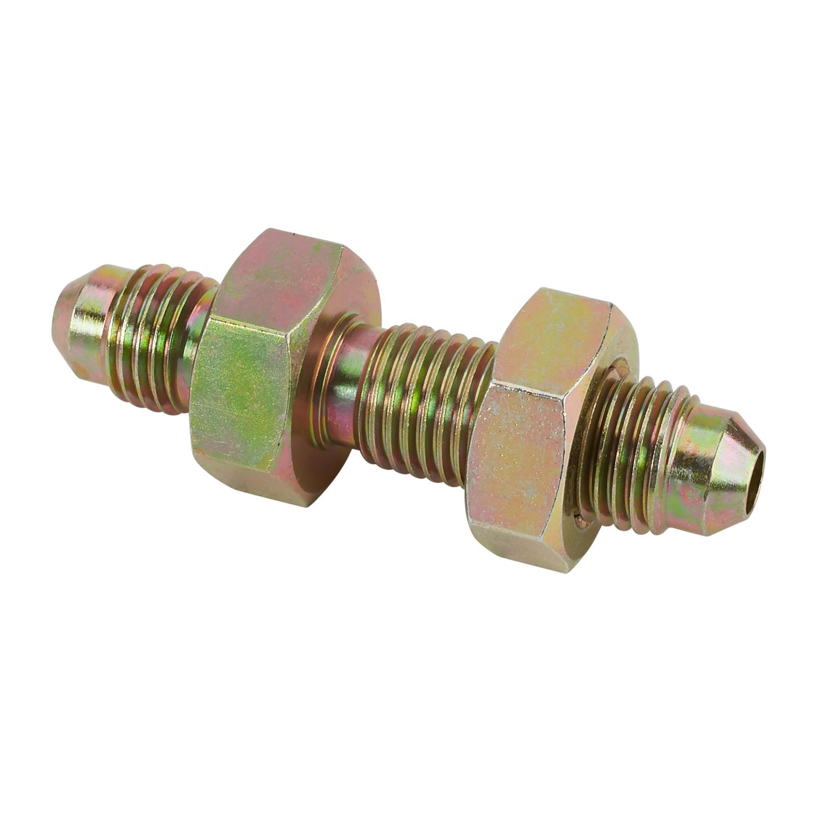 Steel AN4 Straight Bulkhead Adapter