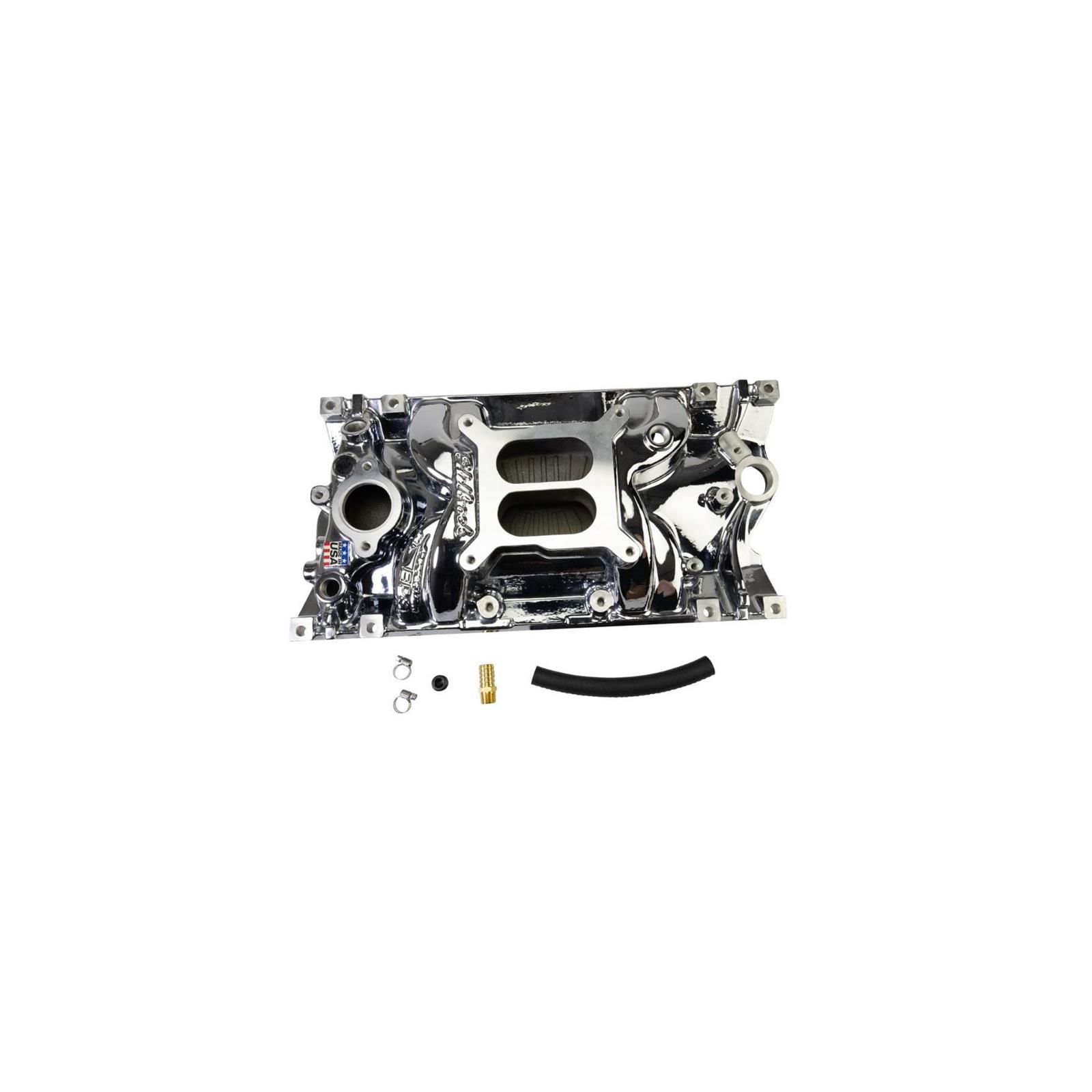 Edelbrock 2716 Performer EPS Vortec Intake Manifold, Black/Chrome