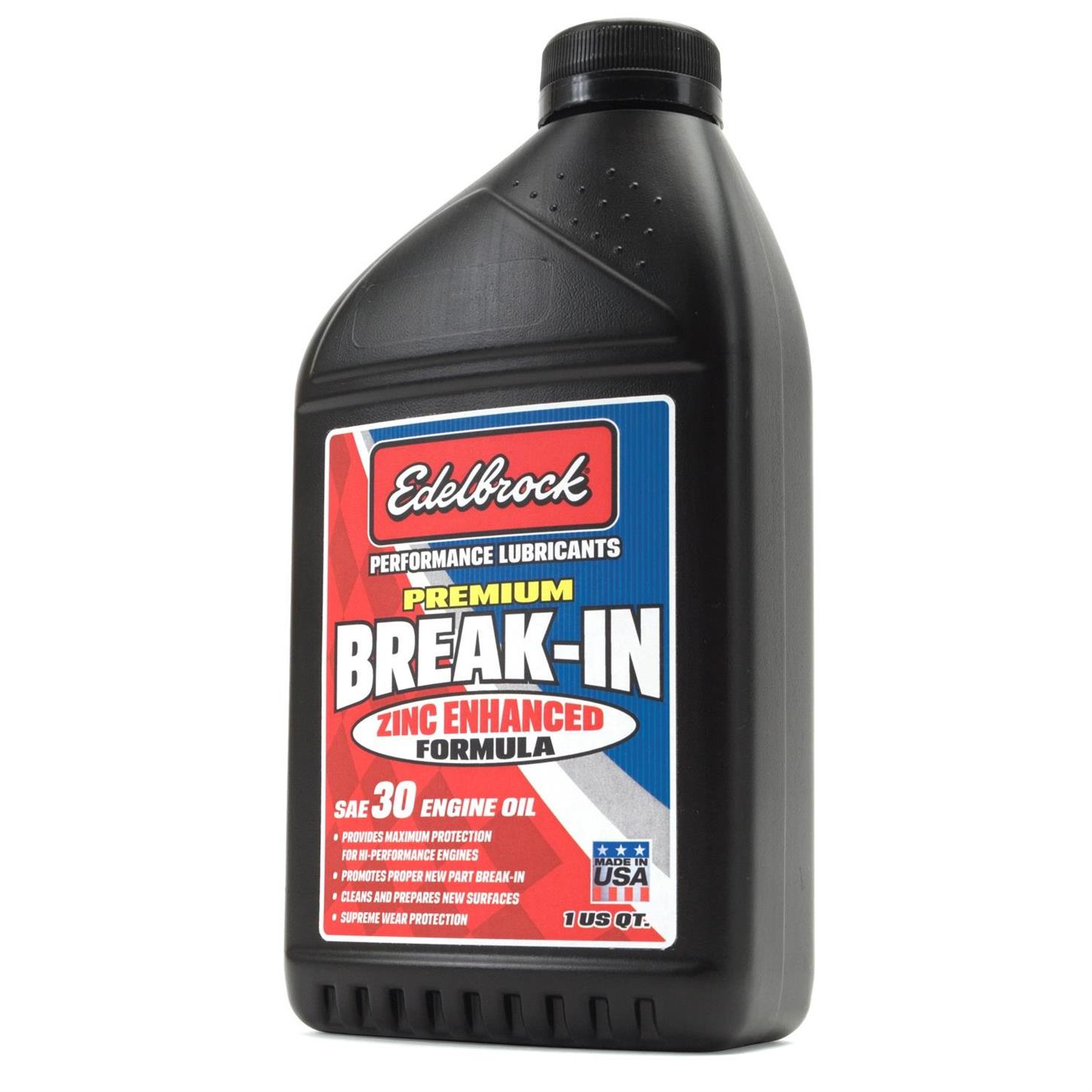 Edelbrock 1070 High Performance Premium Break In Engine Oil, 1 quart