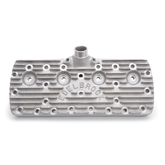 Edelbrock 1128 Ford Flathead Cylinder Heads, Block Logo, High Lift