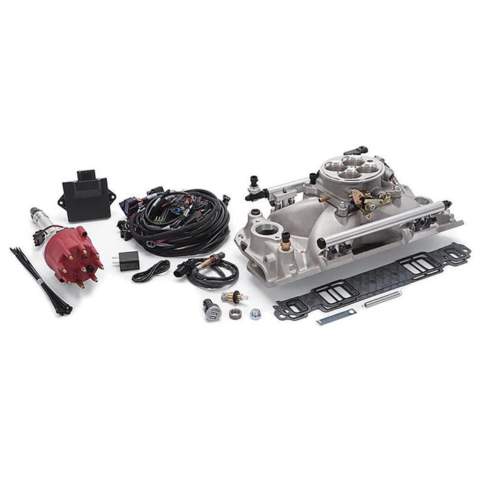 Edelbrock 357600 Pro-Flo 4 EFI Kit,Pre 1986 Small Block Chevy