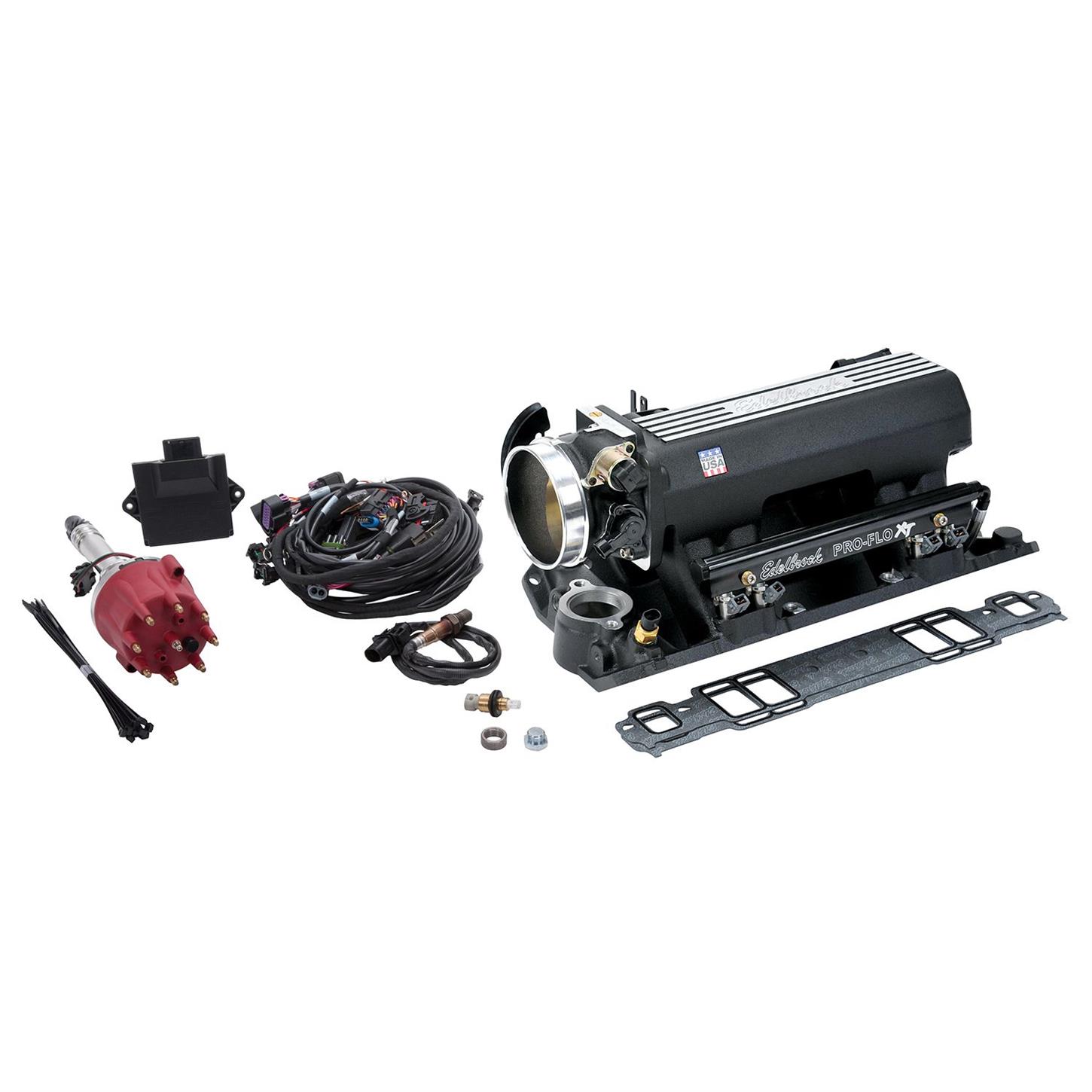Edelbrock 357930 Pro-Flo 4 EFI XT Kit, Pre-1986 SBC, No Tablet