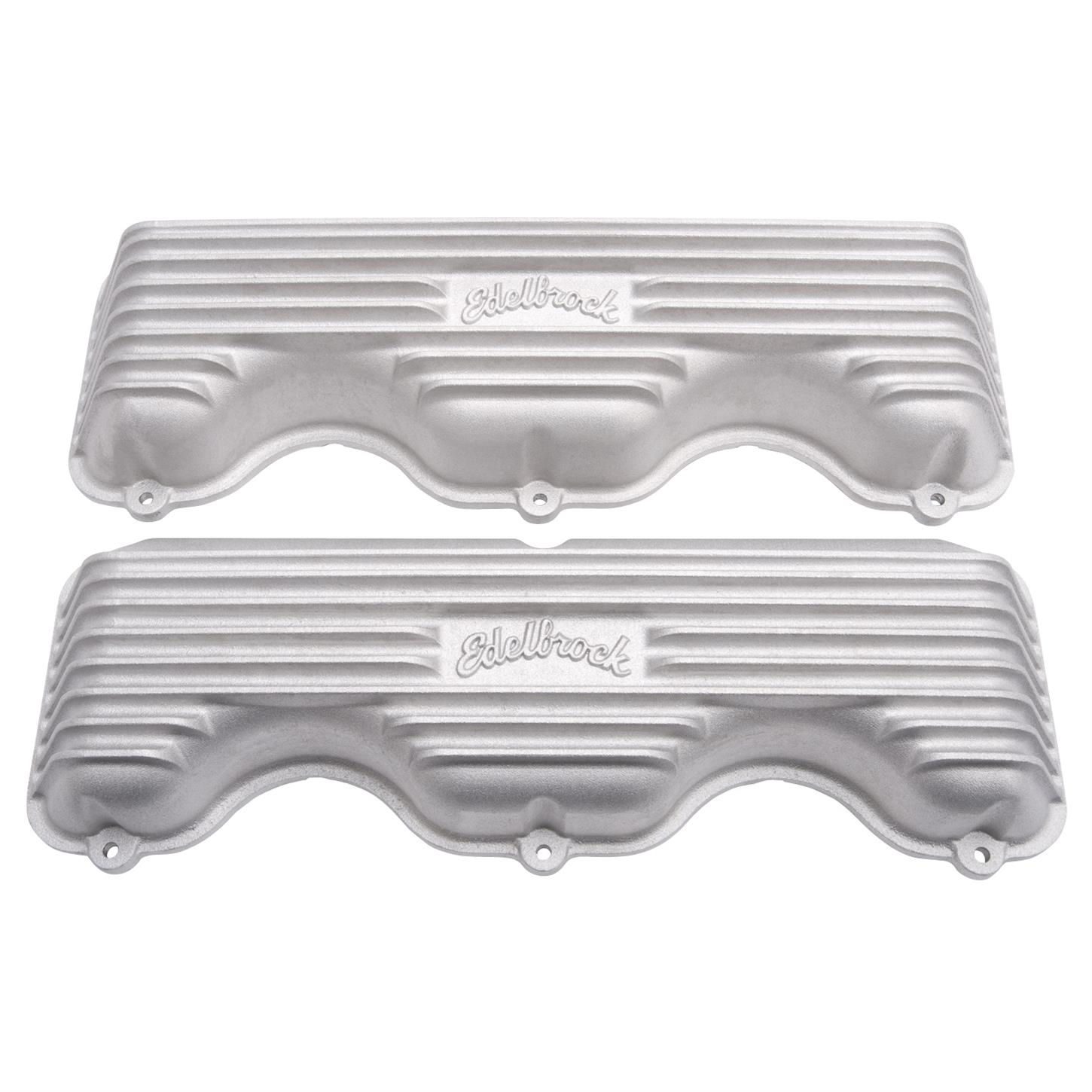 Edelbrock 41409 Classic 348/409 Satin Valve Covers