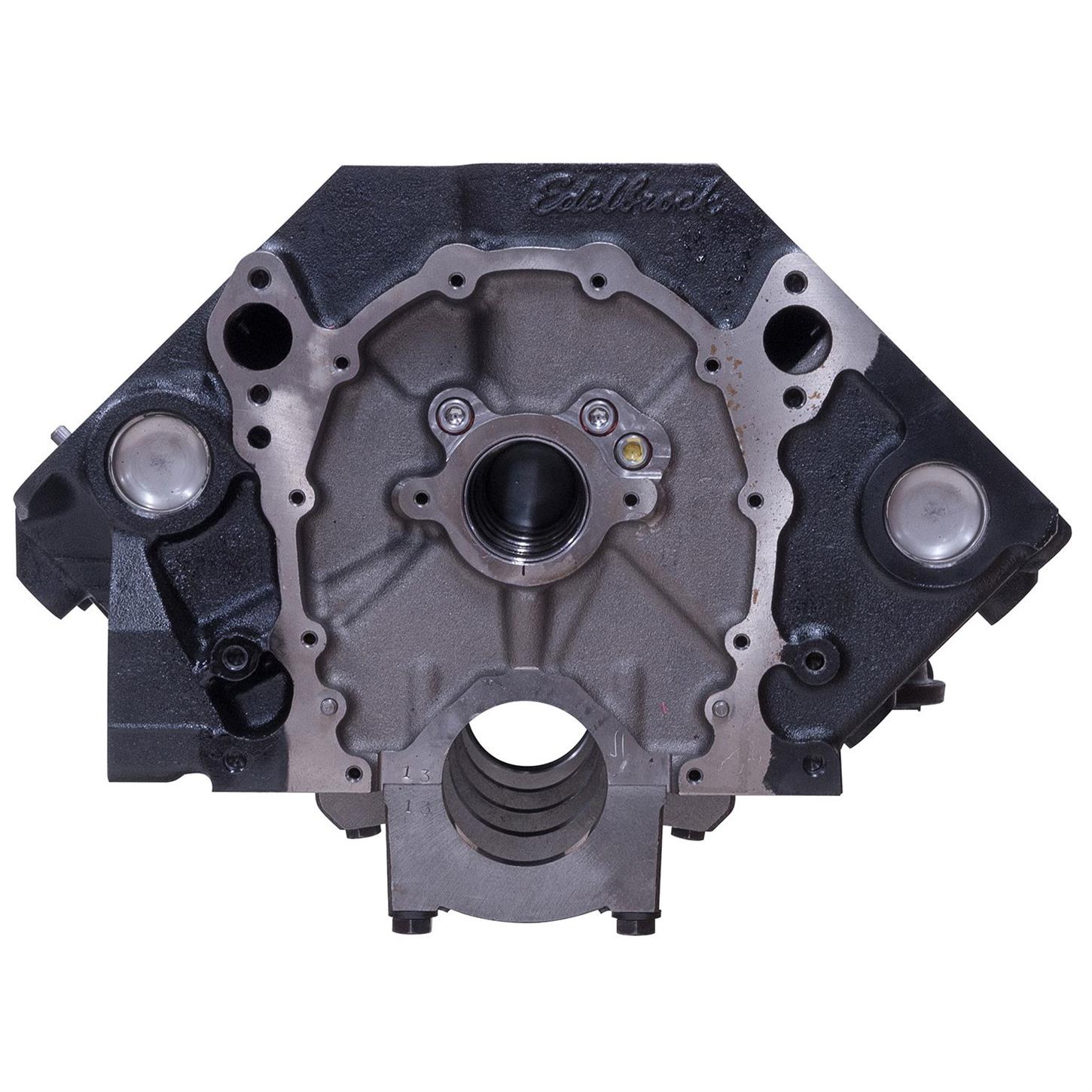 Edelbrock 450021 Small Block Chevy Engine Block 1-Piece Rear Main