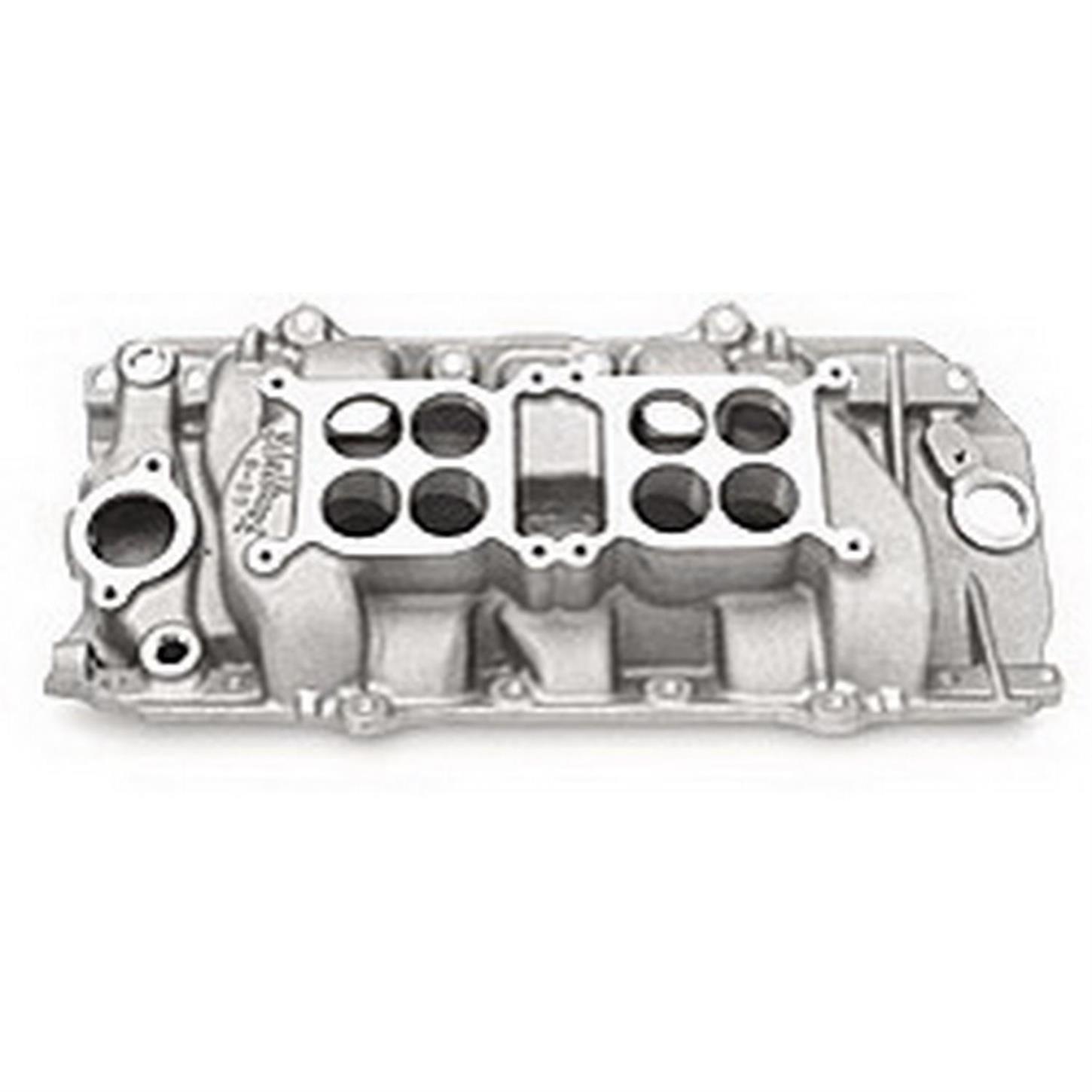 Edelbrock 54201 C-66-Dual-Quad Intake Manifold, Oval Port, BB Chevy
