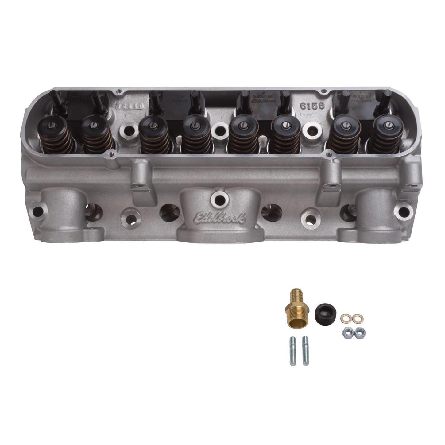 Edelbrock 61599 Performer Cylinder Head, D-Port, 72CC, Pontiac V8