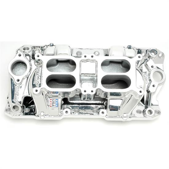 Edelbrock 75254 RPM Air Gap Dual-Quad Intake Manifold, SB Chevy
