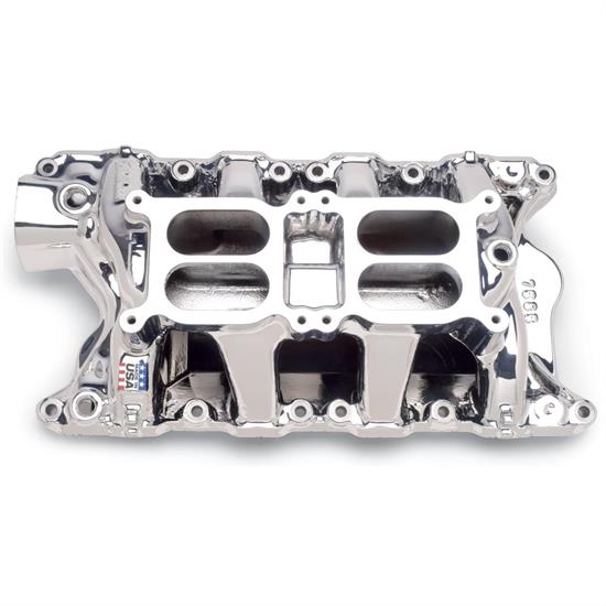 Edelbrock 75854 RPM Air Gap Dual-Quad Intake Manifold, SB Ford
