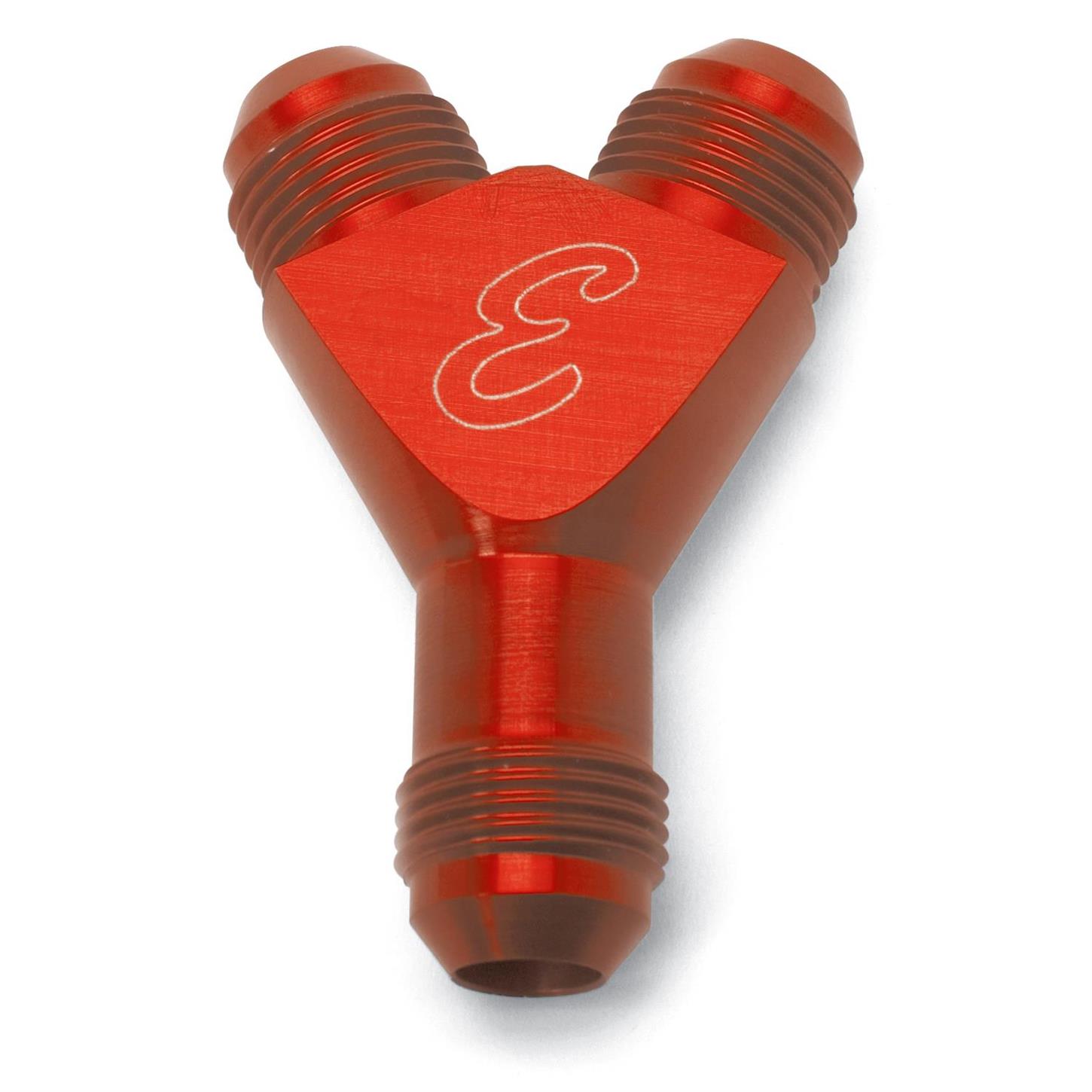 Edelbrock 76573 Nitrous Oxide Fitting, -10 AN, Aluminum, Red Anodized