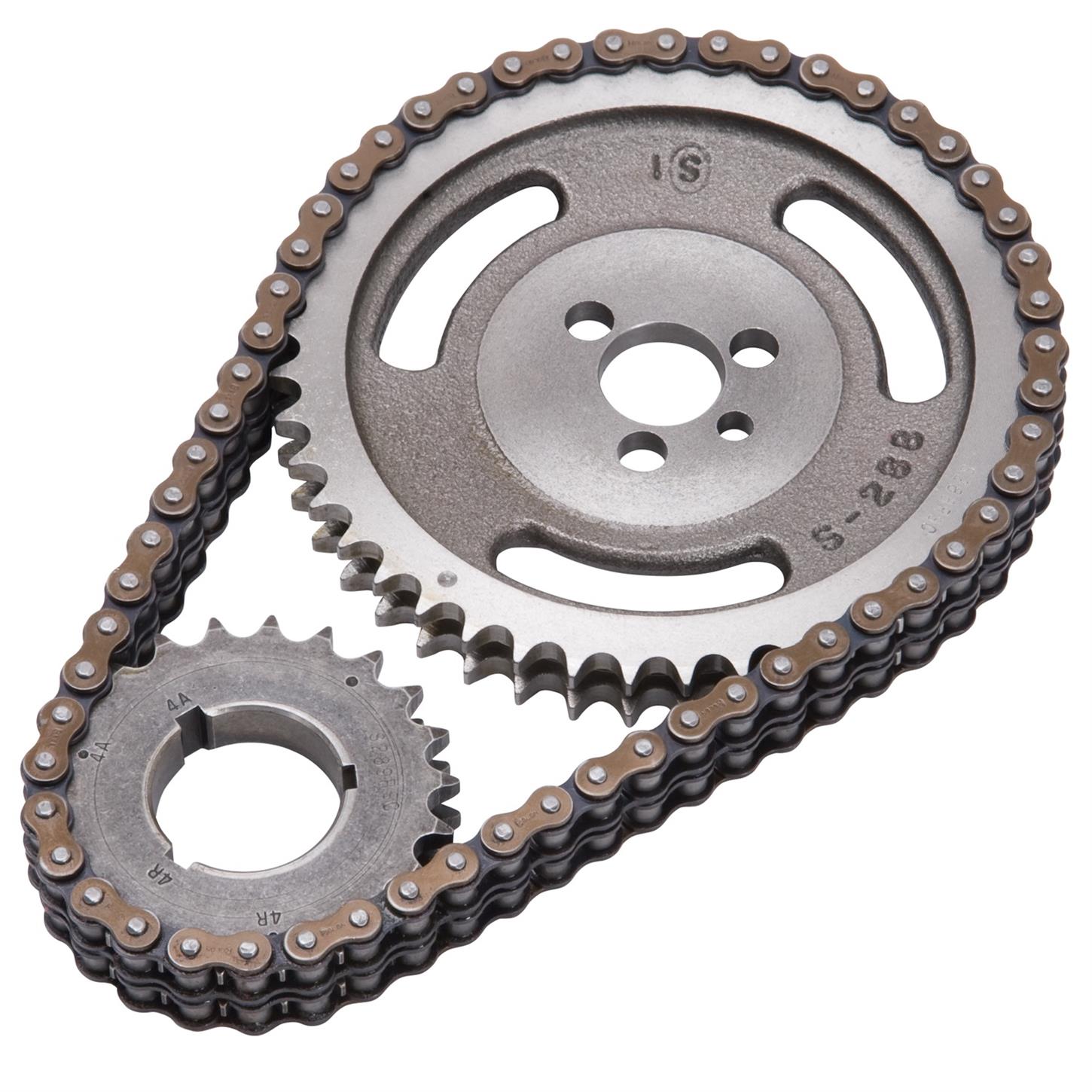 Edelbrock 7800 Performer-Link True Roller Timing Set Chain,SB Chevy V6