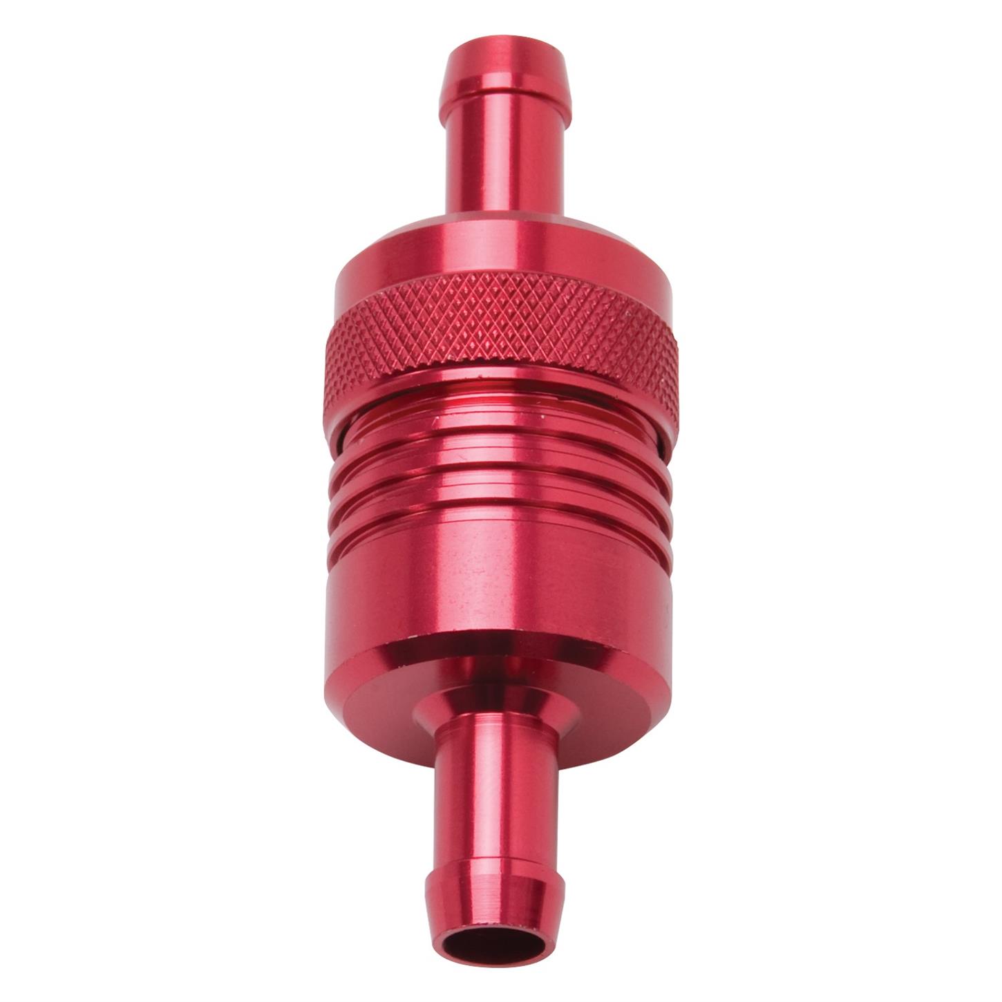 Edelbrock 8139 Fuel Filter, Red Anodized