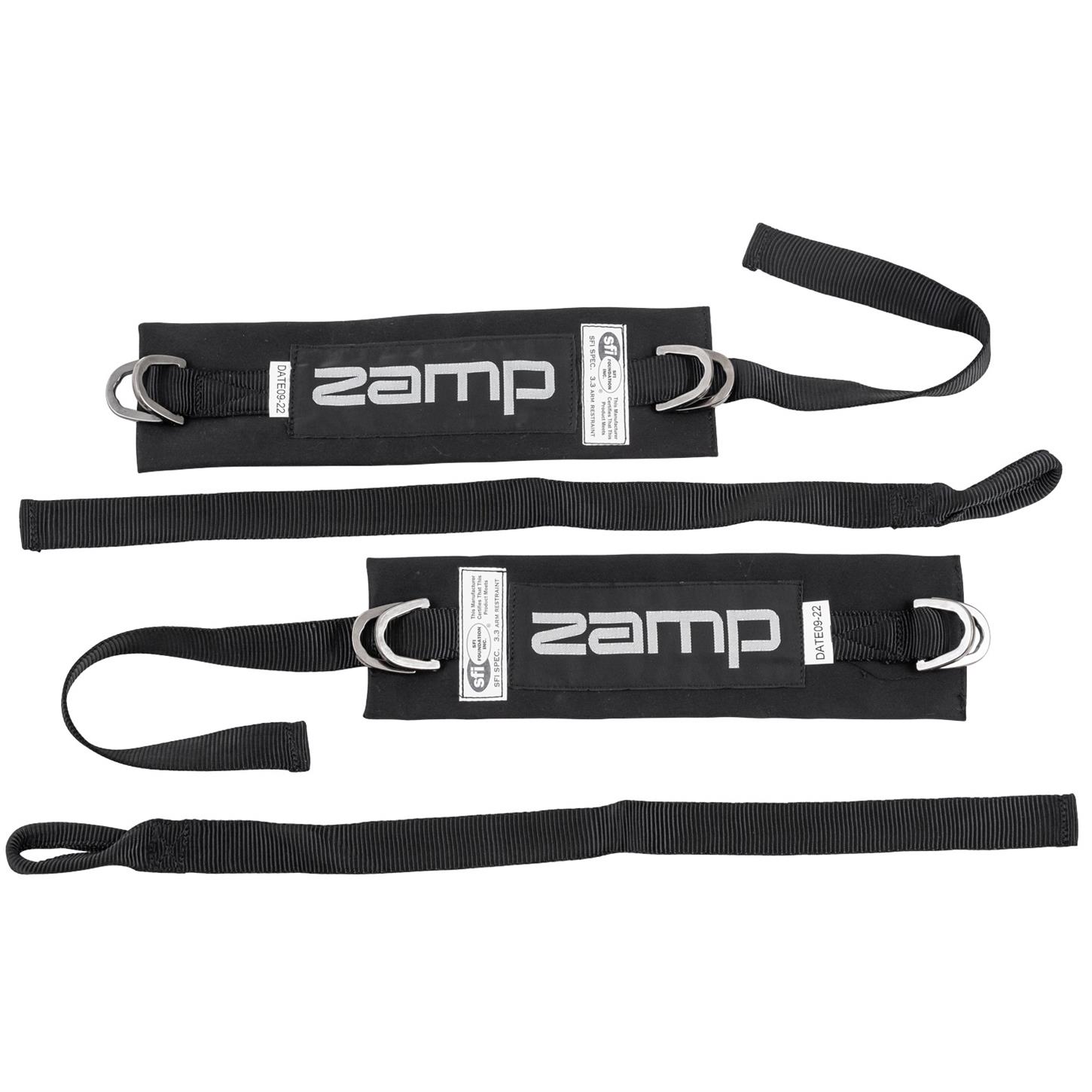 Zamp RU005003 Arm Restraints With Padded Straps, SFI 3.3, Black
