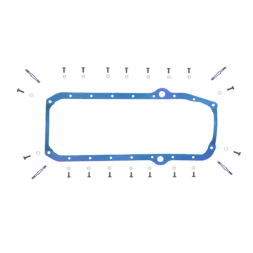 Fel-Pro OS34510T 1 Pc Thick Oil Pan Gasket, S/B Chevy, 2 Pc Main