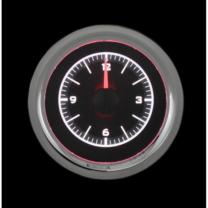 Dakota Digital VLC-55C-K-W 55-56 Chevy Car Clock for VHX, Black