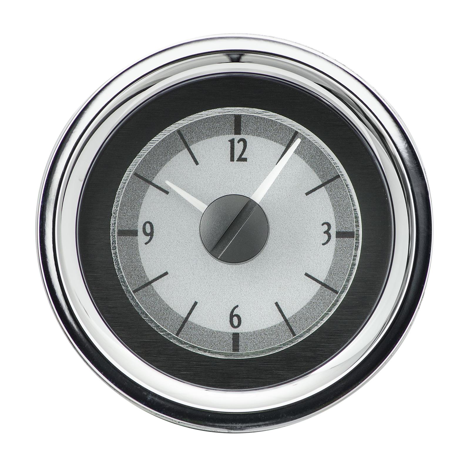 Dakota Digital VLC-55C-S-B 55-56 Chevy Car Clock for VHX, Silver