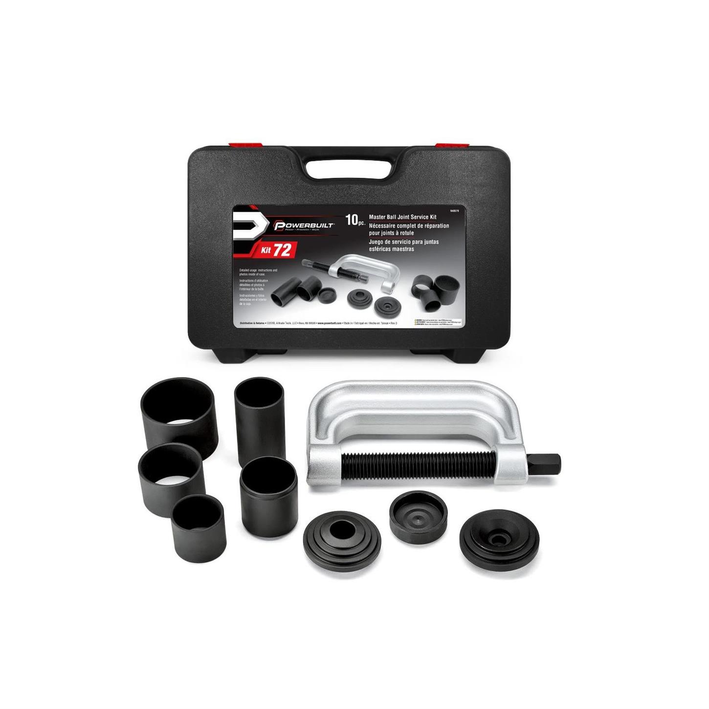 Powerbuilt 940579 10 Piece Master Ball Joint Service Kit