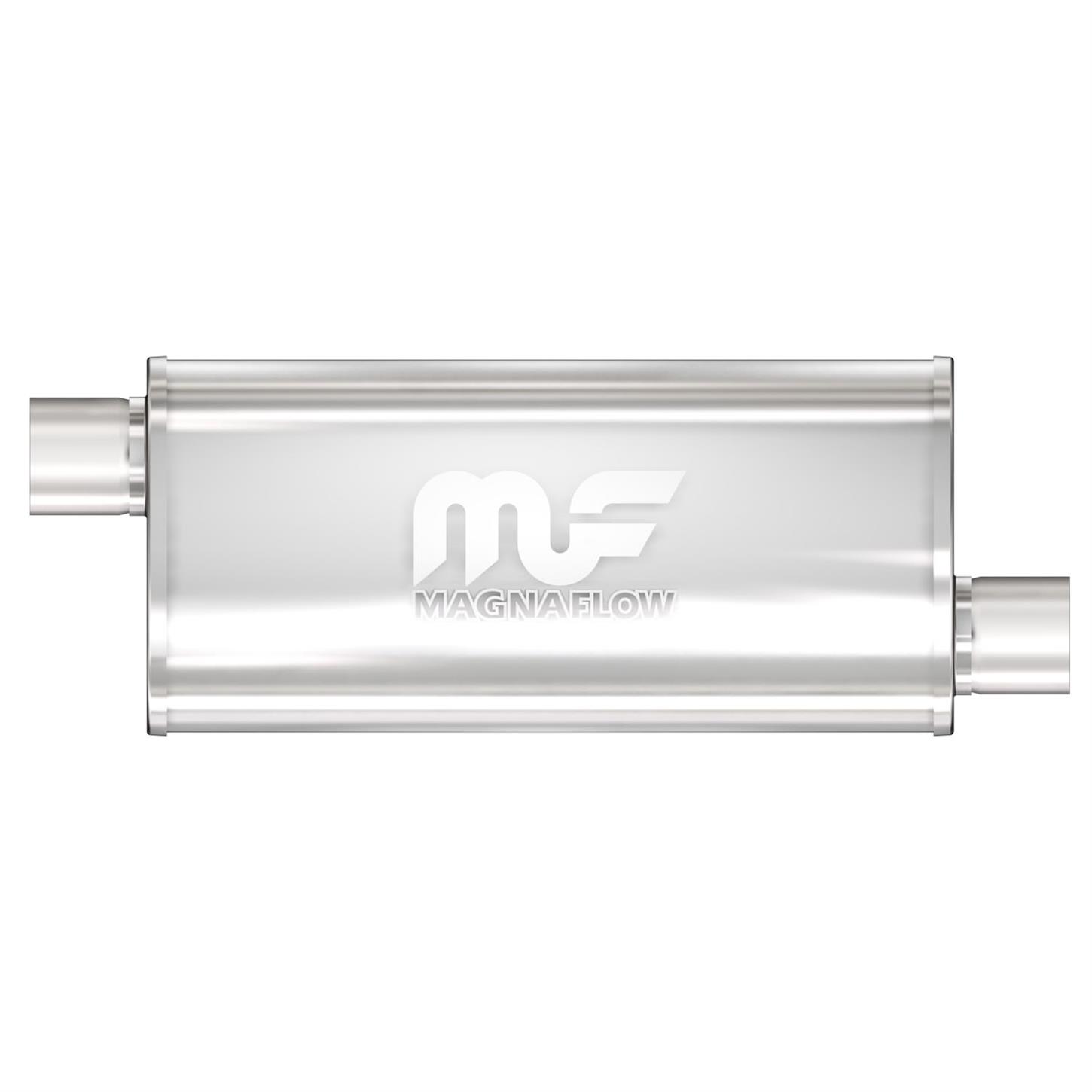 MagnaFlow 14239 5x8 Inch Oval Offset/Offset Stainless Muffler