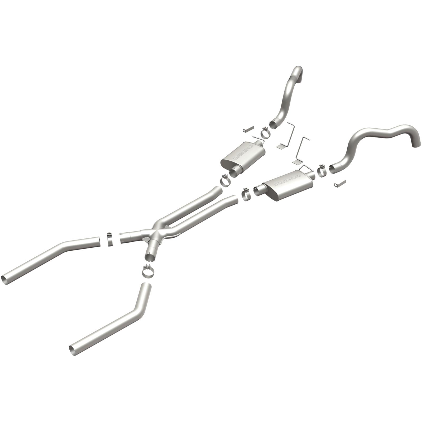 MagnaFlow 15899 Street Stainless Crossmember-Back Exhaust System