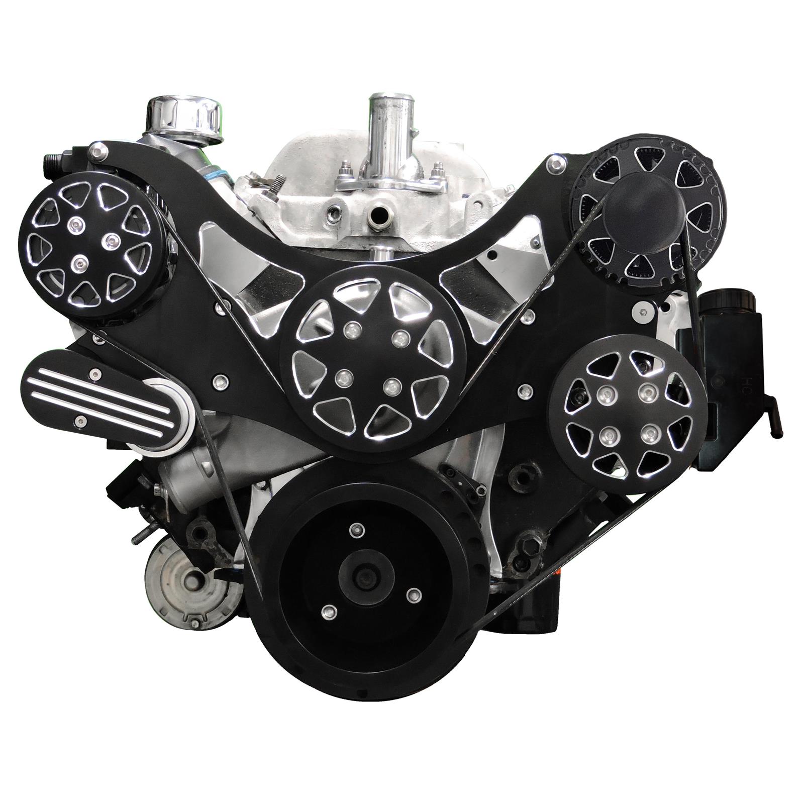 All American Billet FDS-BBC-251 Serpentine Kit, B/B Chevy, OP