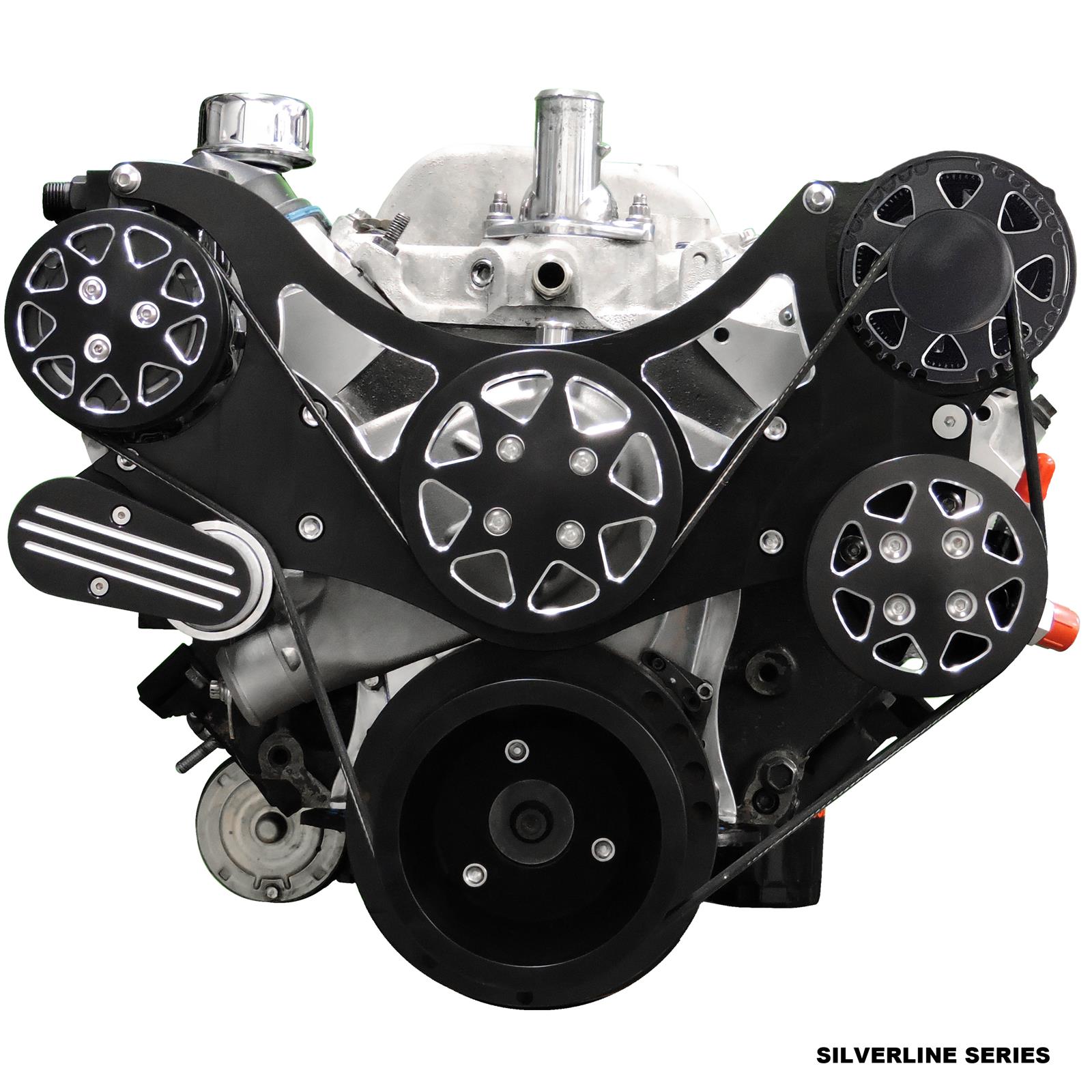 All American Billet FDS-BBC-251-CP-FF Serpentine Kit BB Chevy CPF