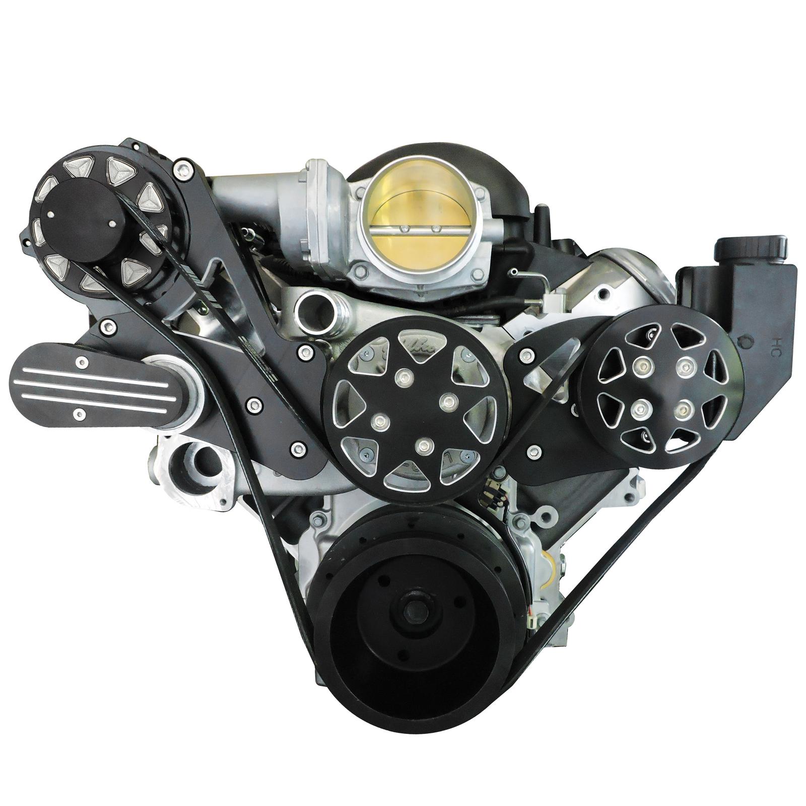 All American Billet FDS-BBC-253-CP-FF Serpentine Kit BB Chevy CPF