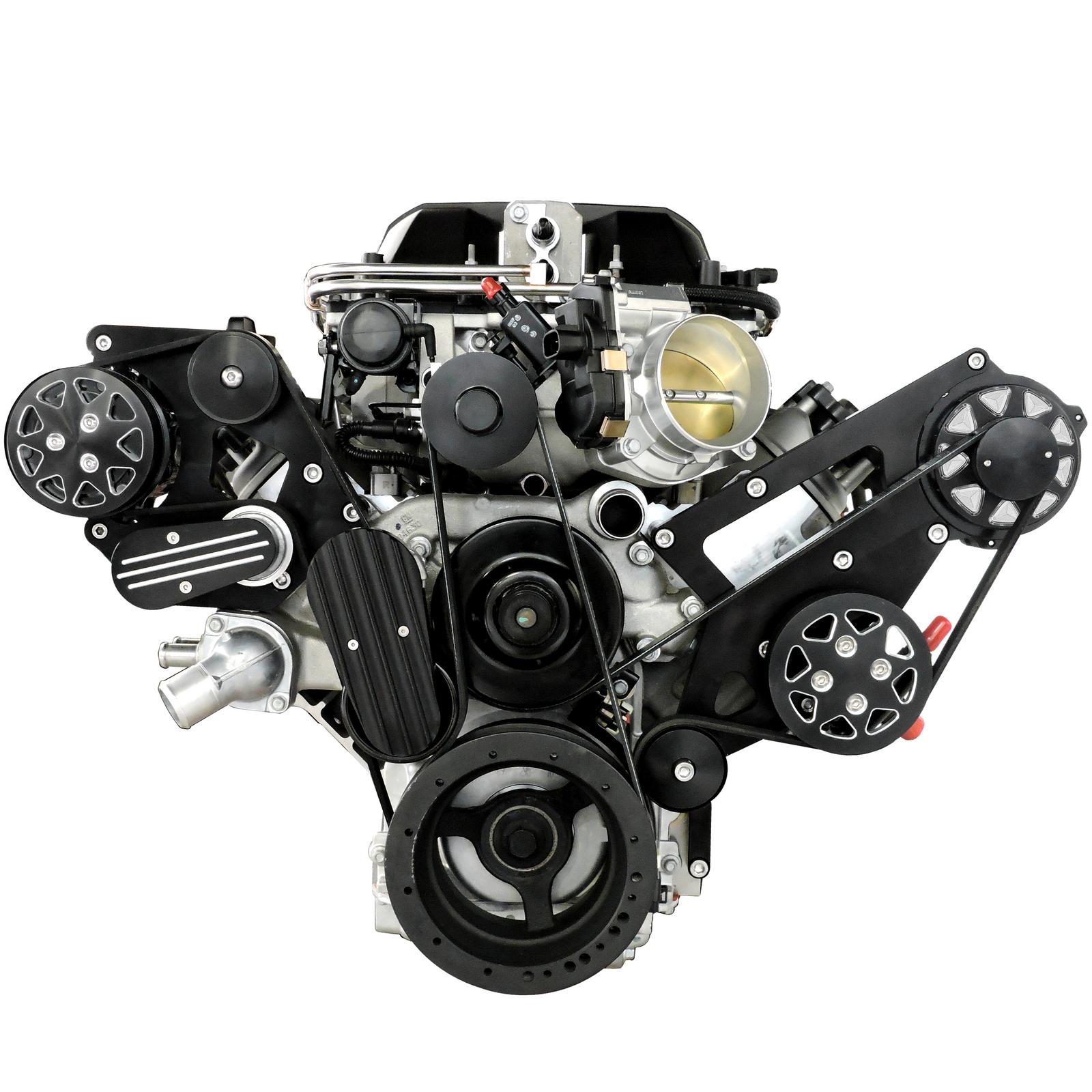All American Billet FDS-LSA-201-CP Serpentine Kit, LSA 6.2L, CP