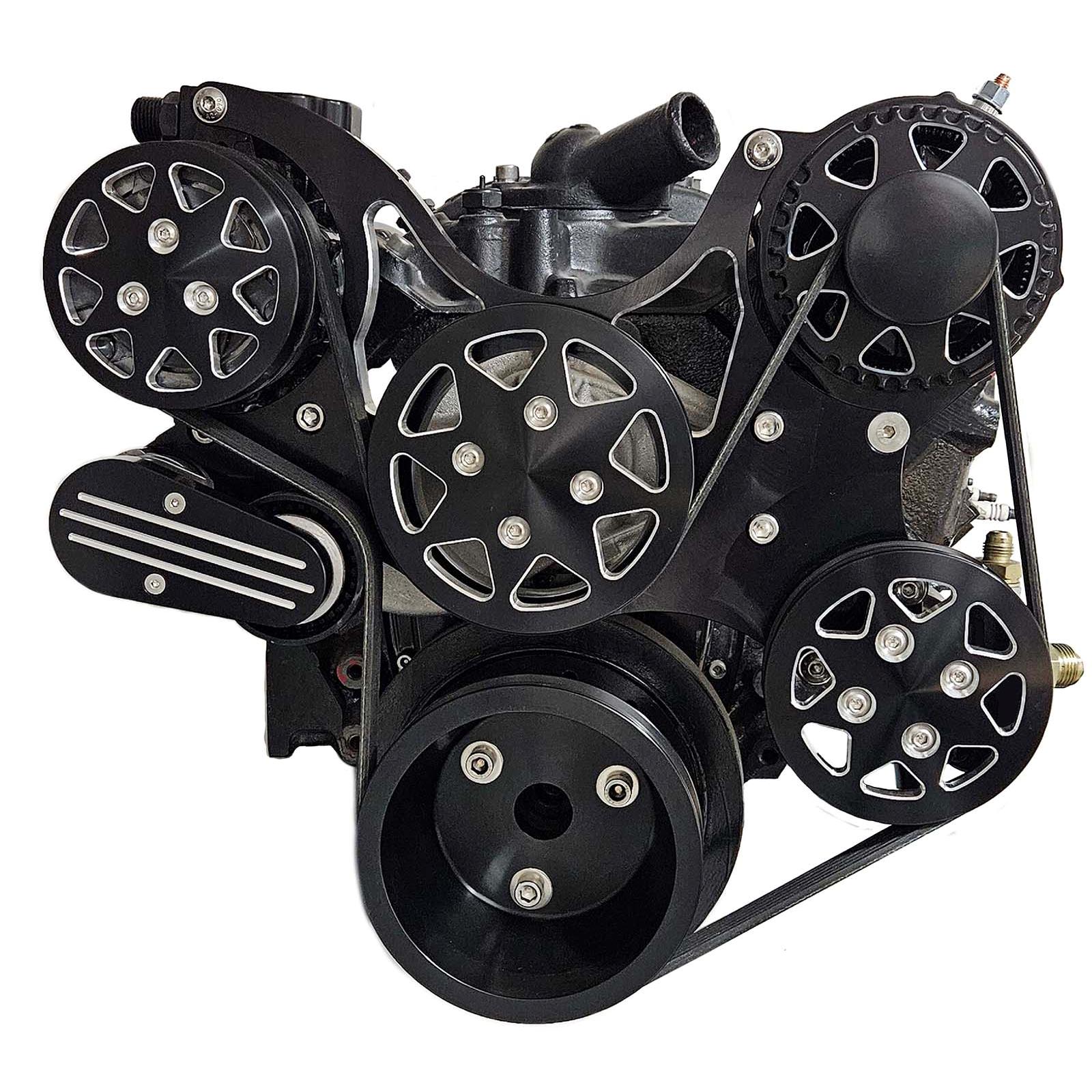 All American Billet FDS-SBC-251 Serpentine Kit, SBC, OP