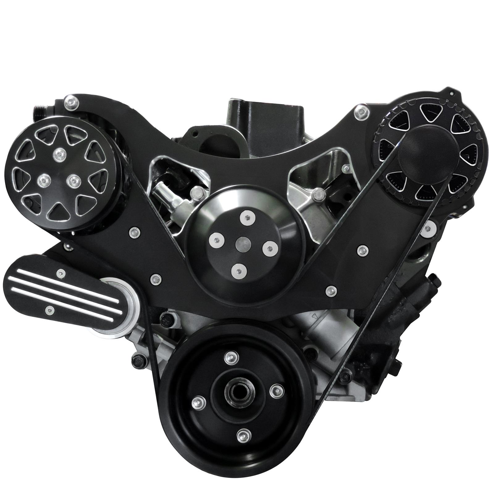 All American Billet FDS-SBF-202 Serpentine Kit, SBF, OP