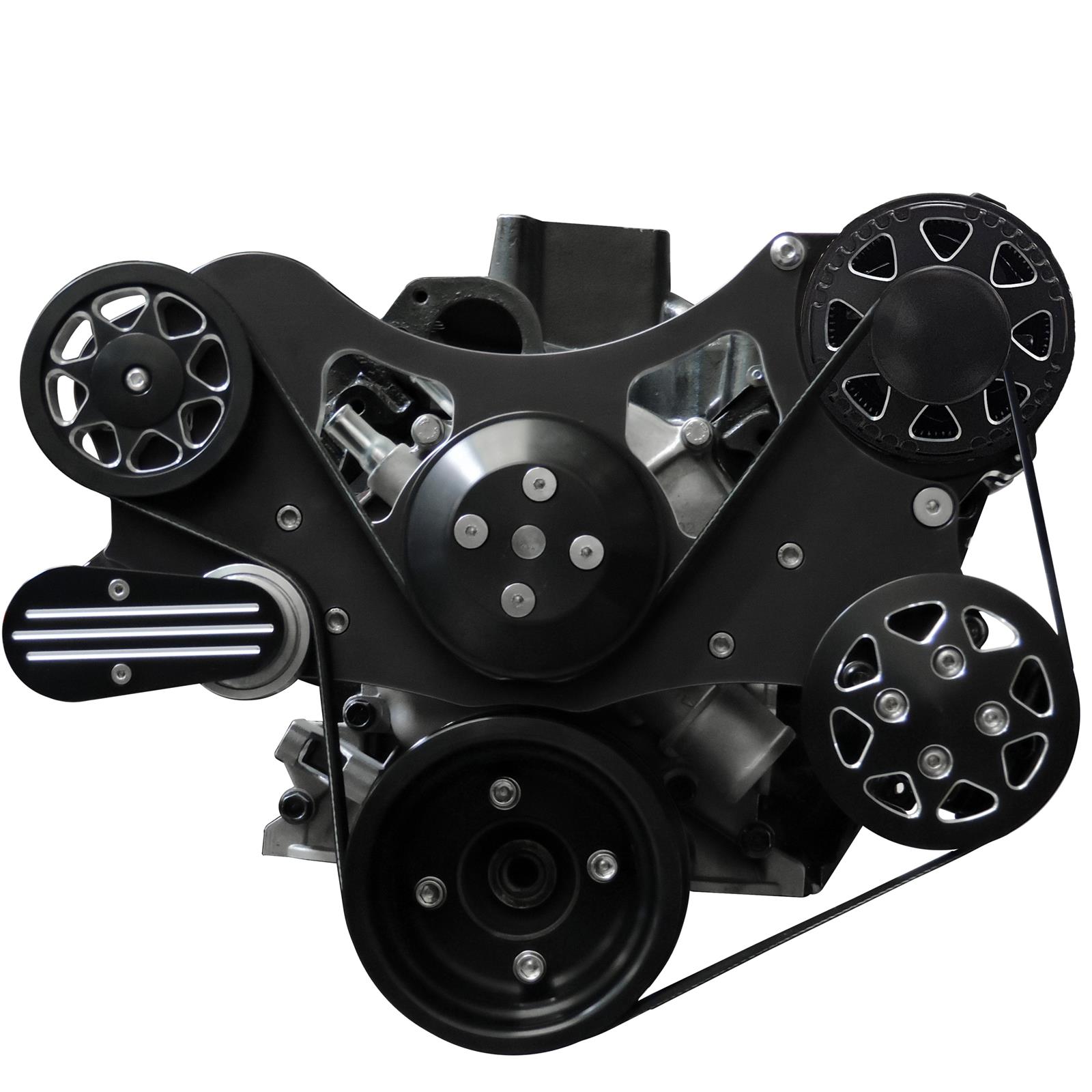 All American Billet FDS-SBF-203 Serpentine Kit, SBF, OP