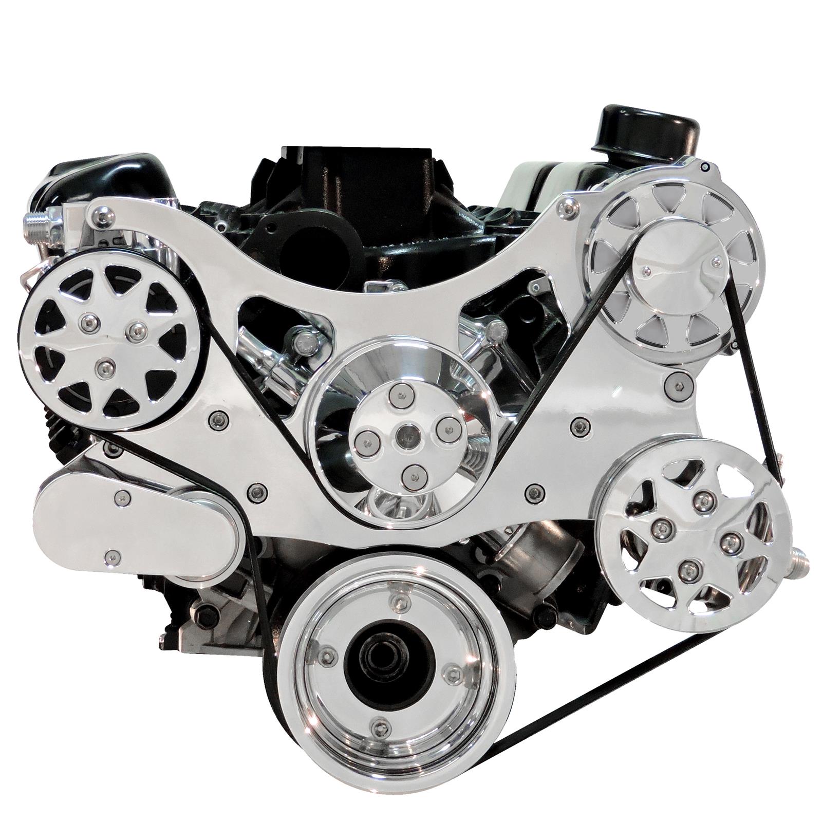 All American Billet FDS-SBF-102 SB Ford Serpentine System