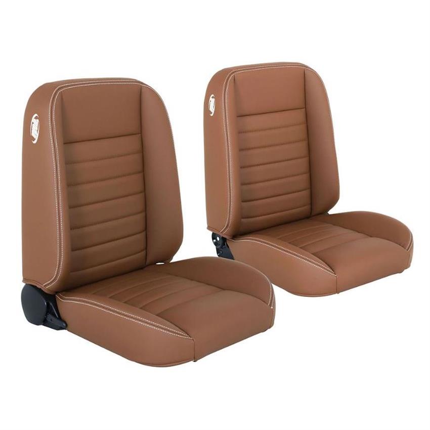 TMI Interiors Cruiser Collection Universal Classic Seats, Saddle Brown