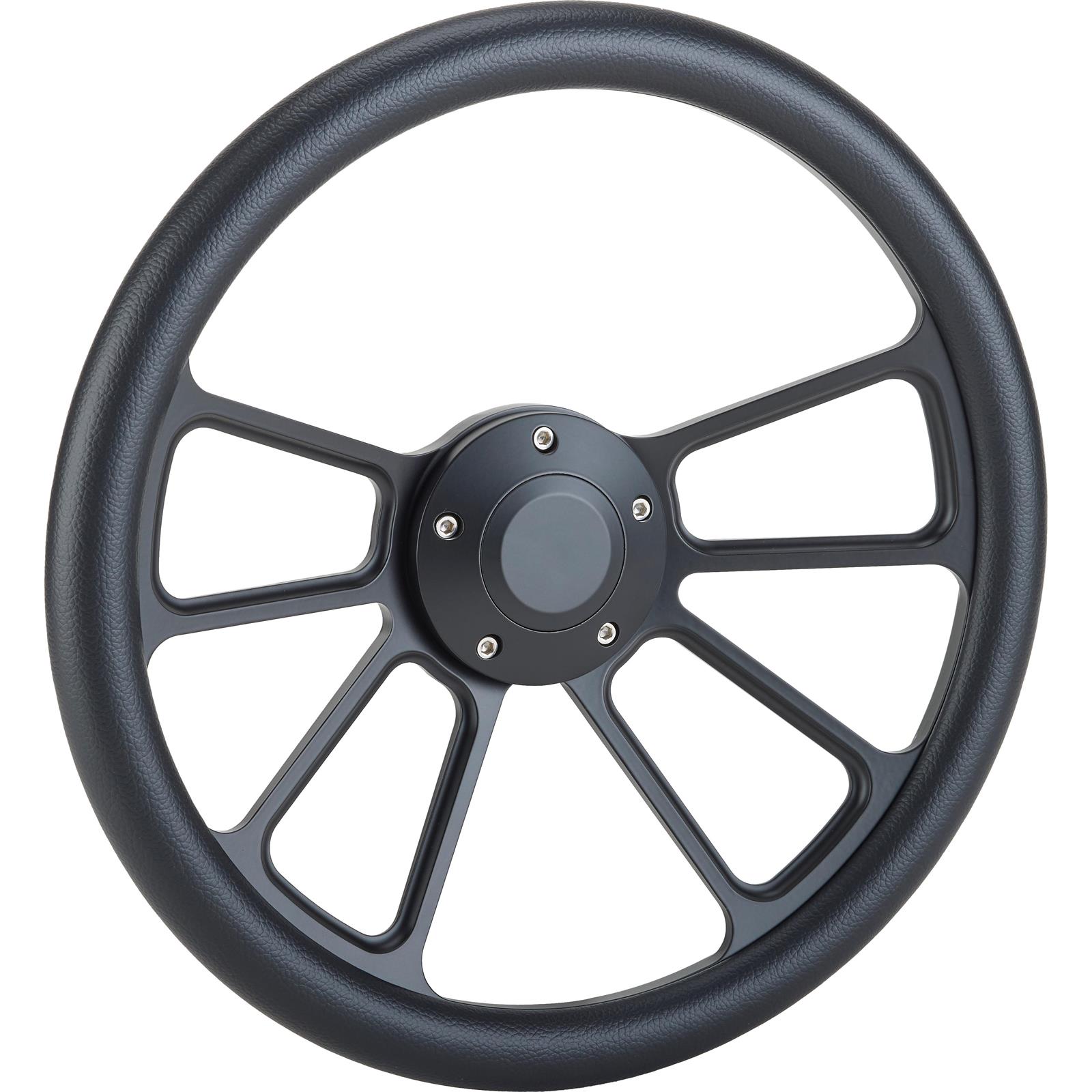 Forever Sharp 1088,HW14BK,HB5 14" Blk Octane Half Wrap Wheel Kit