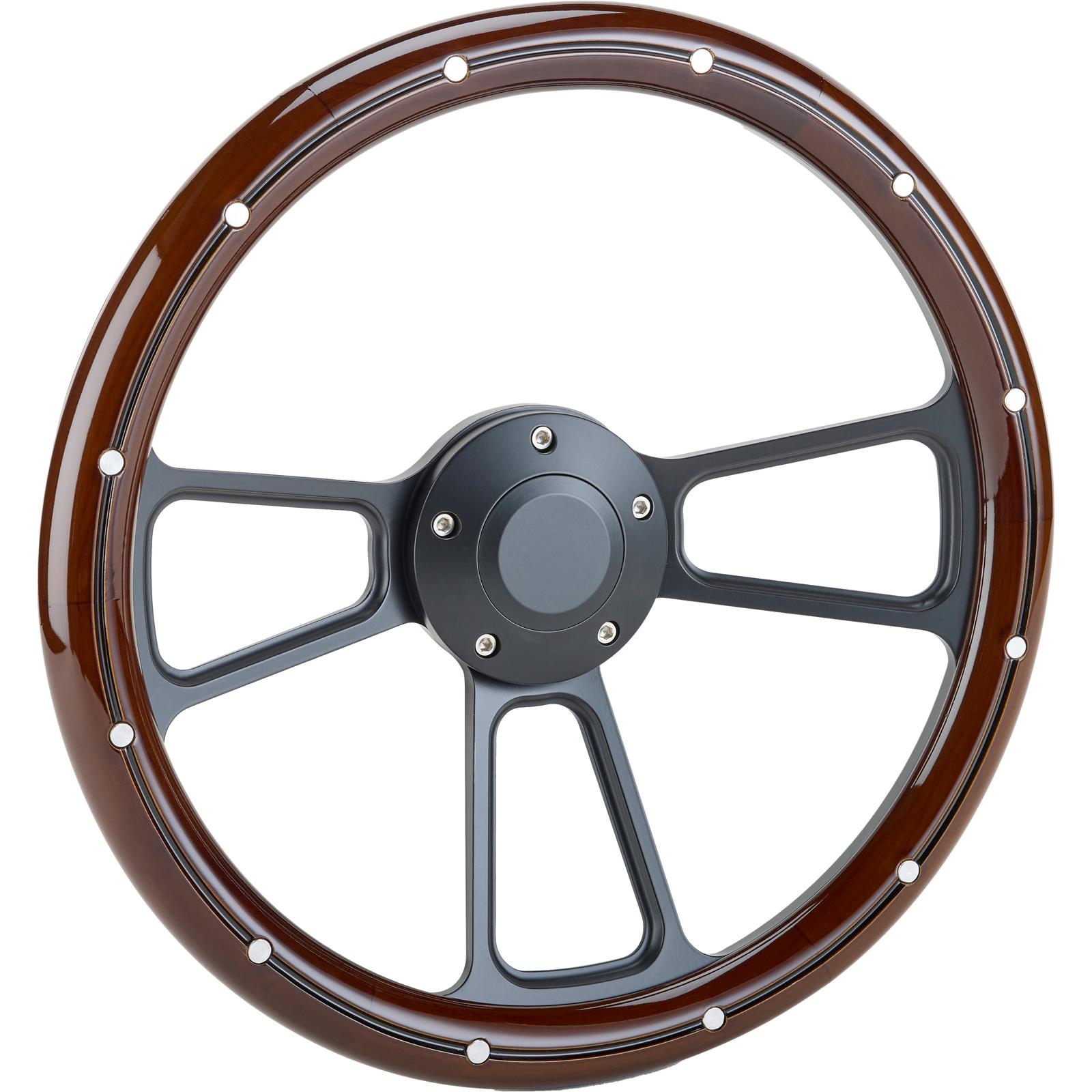 Forever Sharp 1099,HB5,HW14SMRBA 14 In Blk Muscle Steering Wheel