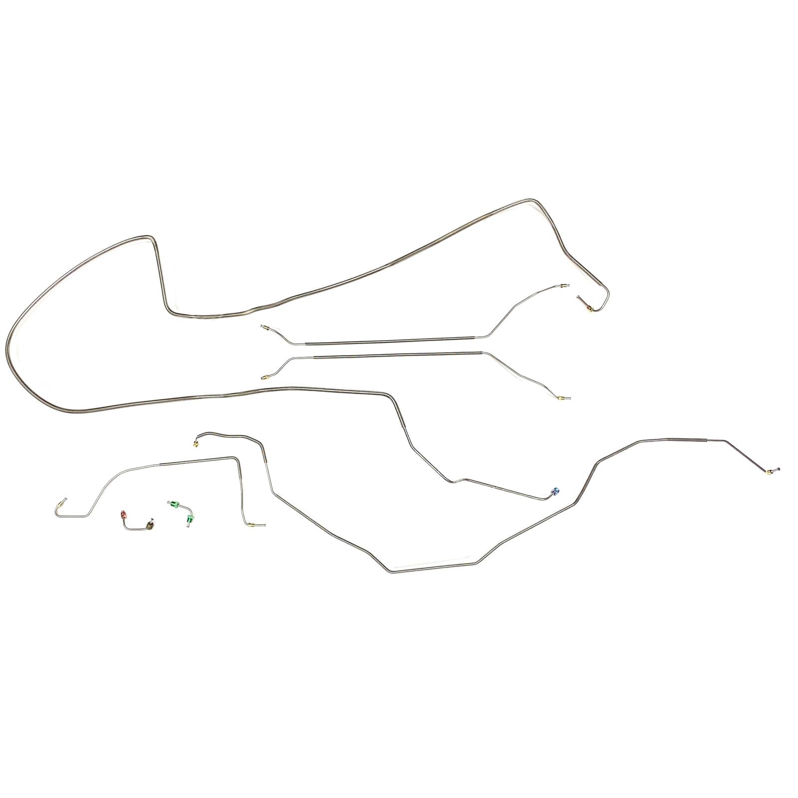 The Stop Shop C6467RD Complete Brake Lines, 64-67 Chevelle/Malibu