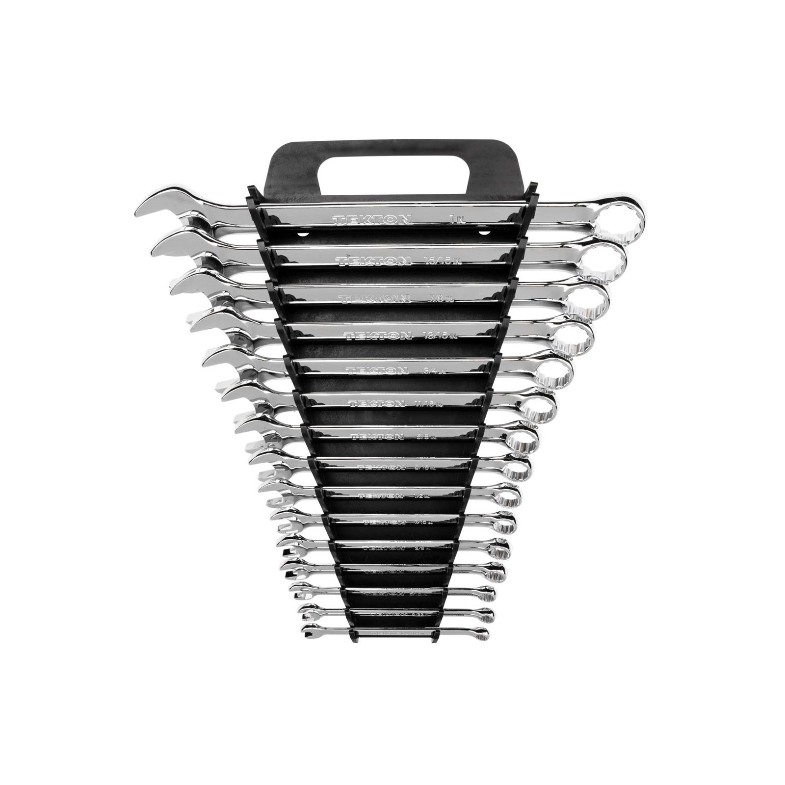 Tekton 18772 Combination Wrench Set with Holder, 15-Piece