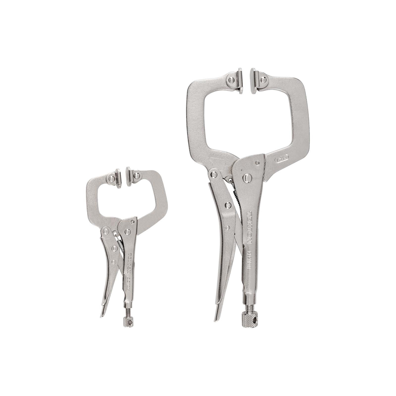 Tekton CLC91101 Swivel Pad Locking C-Clamp Set (2-Piece)