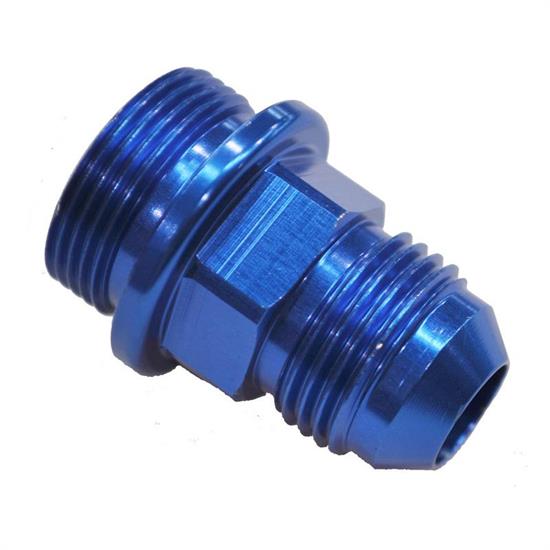 Quick Fuel 19-28QFT Fuel Inlet Fitting, 7/8-20 Inch x -8 AN, Blue