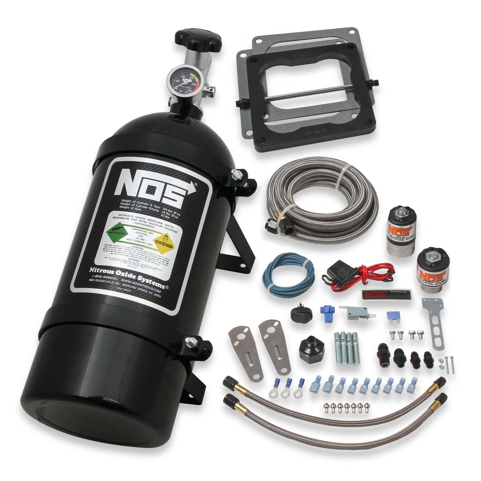 NOS 02101BNOS Big Shot Wet Nitrous System, 4150 Carburetor