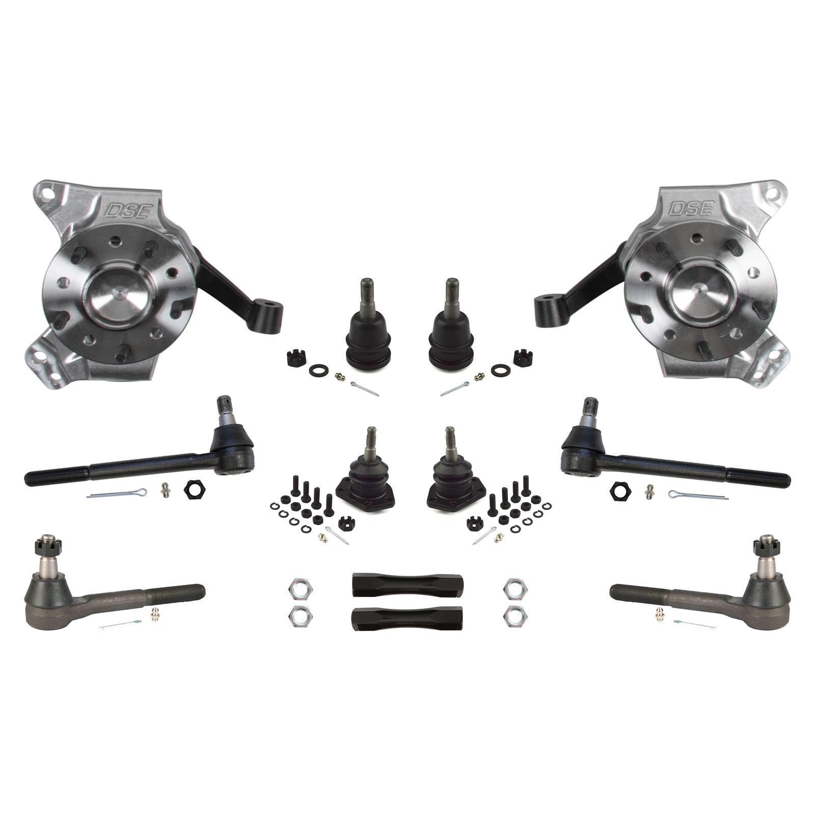 Detroit Speed 032091DS Front Drop Spindle Kit, 1971-72 GM C10/C15
