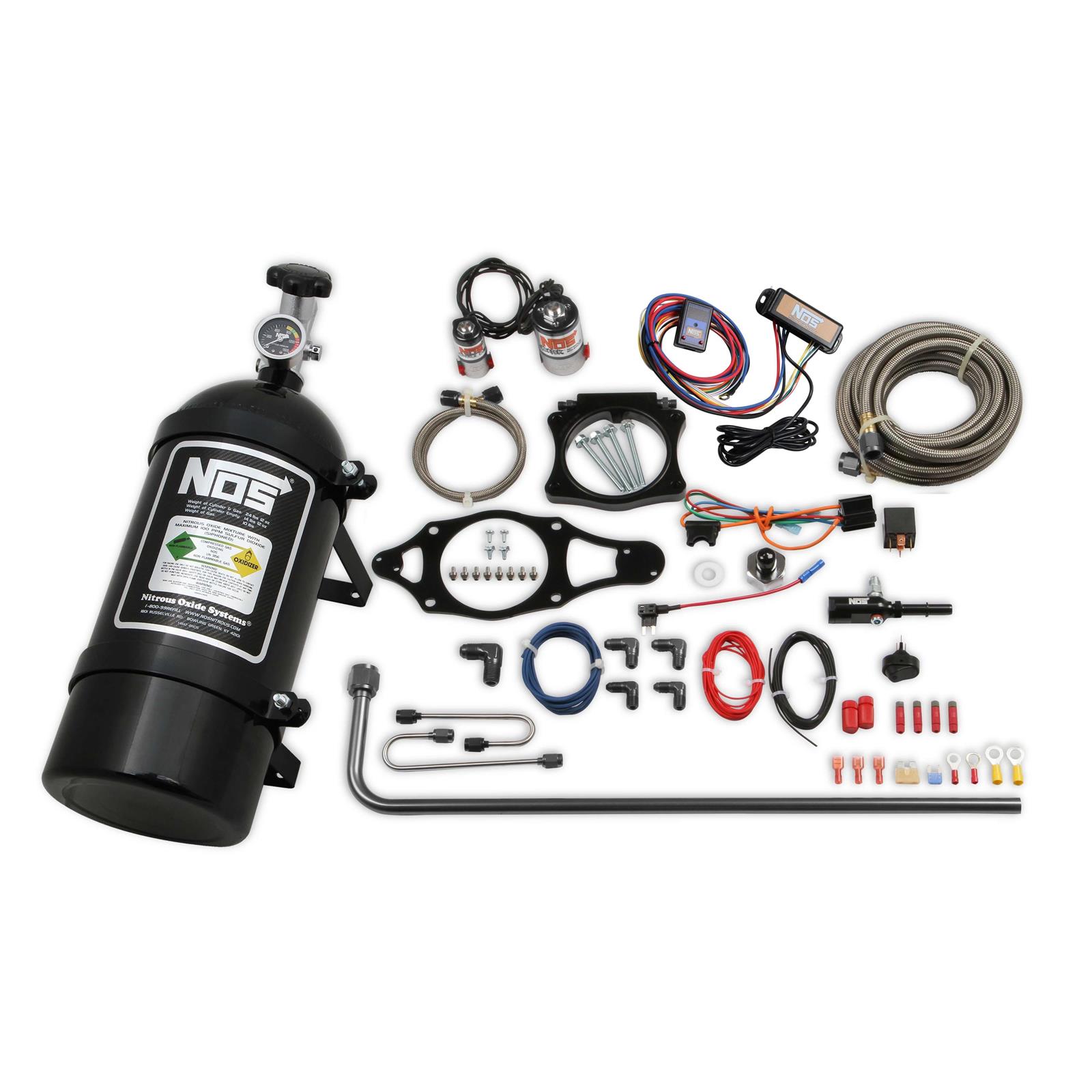 NOS 05218BNOS 10 Lb Wet Plate Nitrous System, C7 Corvette, Black