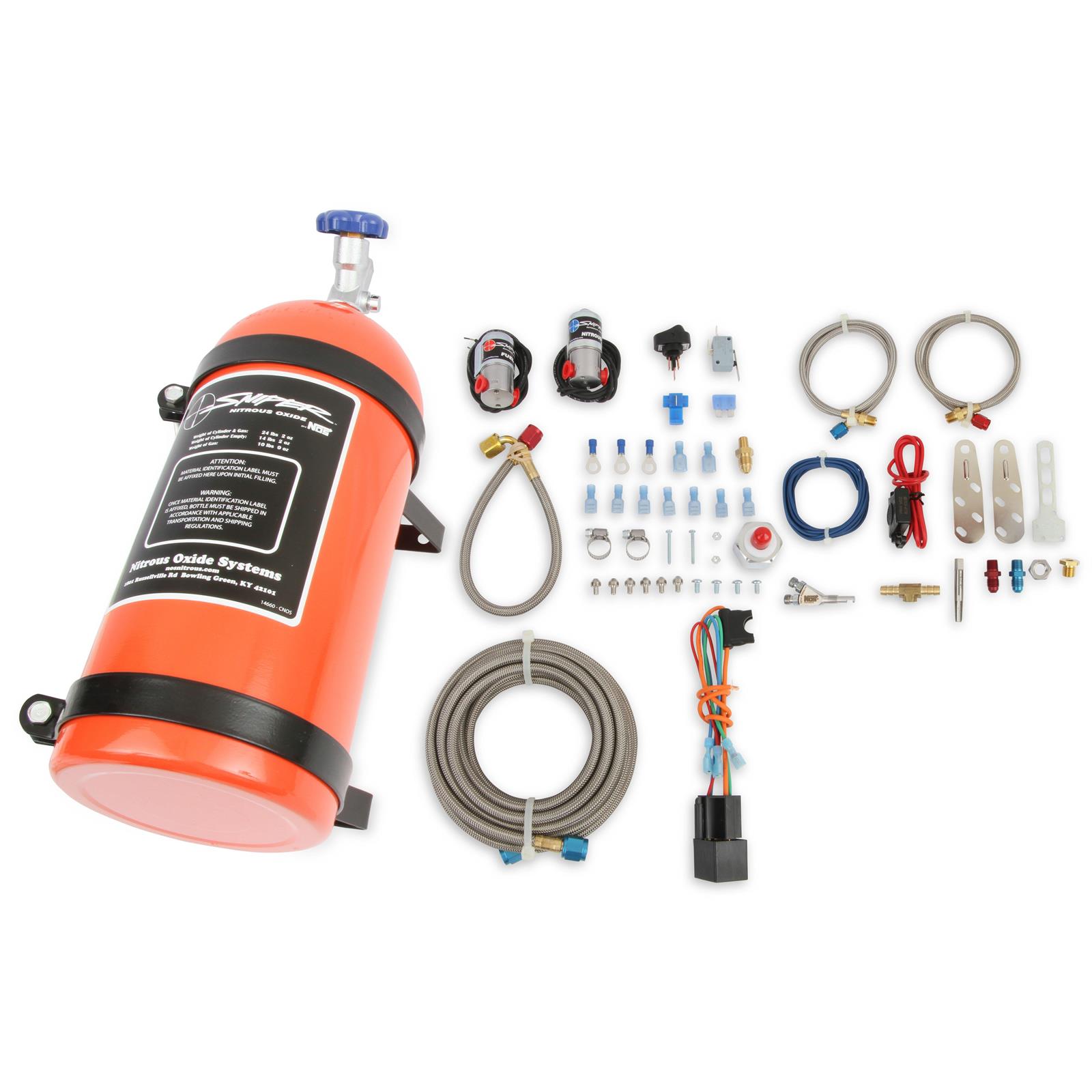 NOS 07005NOS Sniper Single Fogger Wet Nitrous System, Multi-Fit
