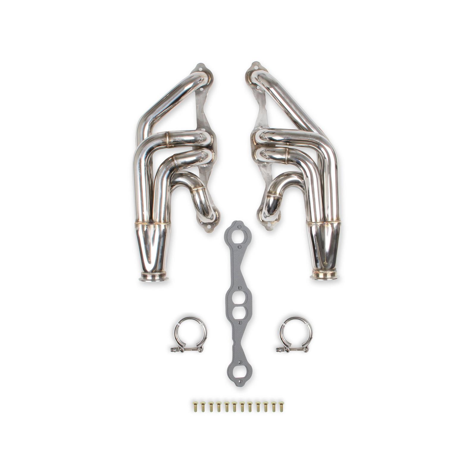Flowtech 11570FLT Small Block Chevy Turbo Headers Polished Finish