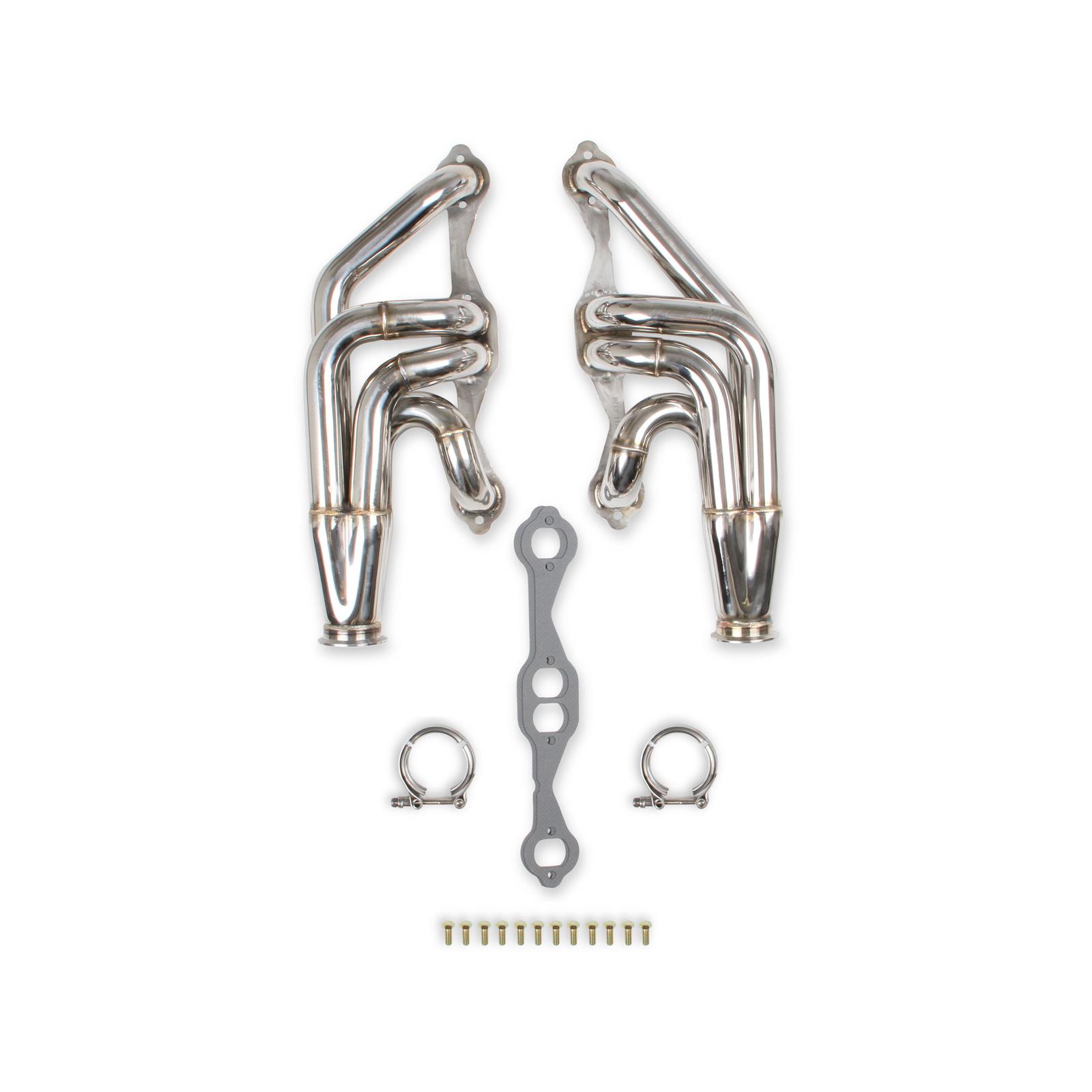 Flowtech 11570FLT Small Block Chevy Turbo Headers Polished Finish