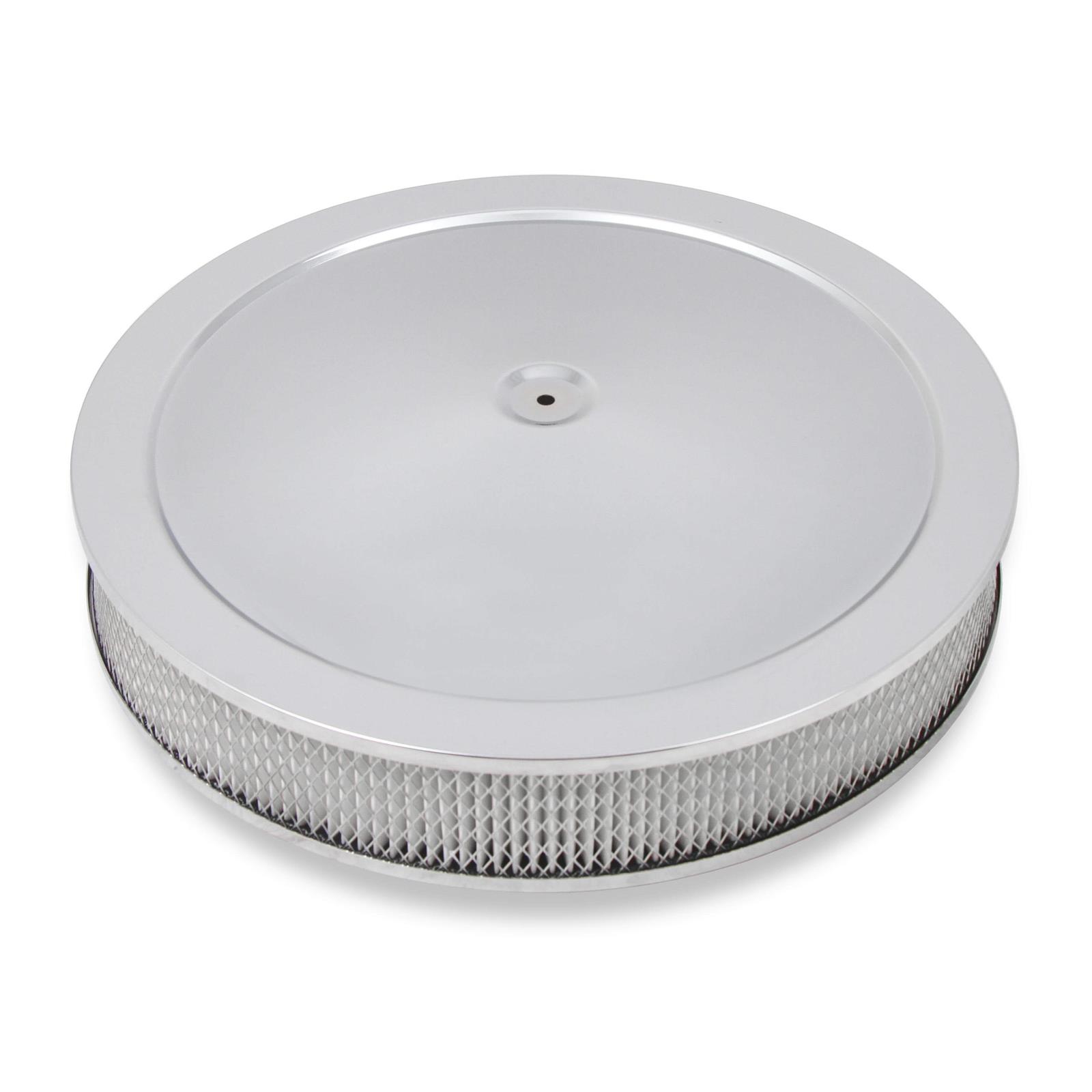 Holley 120-4135 4150 Chrome Drop Base Air Cleaner, 3 Inch Paper