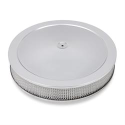 Holley 120-4135 4150 Chrome Drop Base Air Cleaner, 3 Inch Paper
