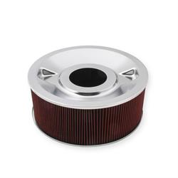 Holley 120-4160 4150 Drop Base Air Cleaner, 6 Inch Red Filter