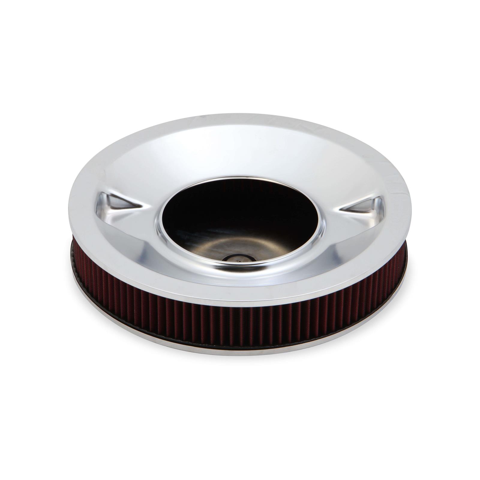 Holley 120-4530 4500 Drop Base Air Cleaner, 3 Inch Red Filter